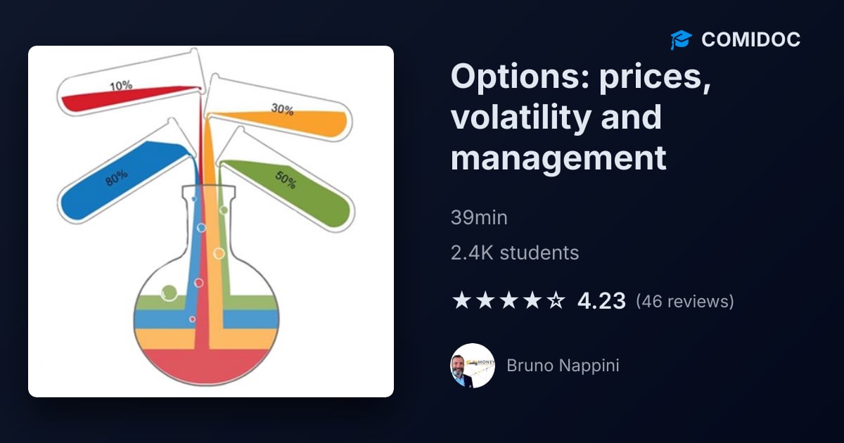 Options: prices, volatility and management - Free Udemy Course | Comidoc